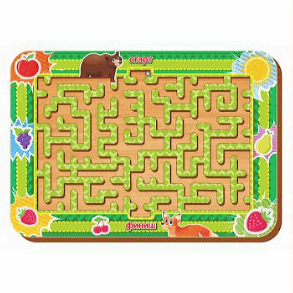 WoodLandToys Лабиринт с шариками малый (14*20см, в ассорт, дерево, от 3 лет) 018107, (ООО "сибирский сувенир")