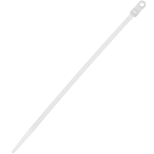 Хомут 252200SR-S гибкий 4,8х200мм белый с отверстием диаметром 4мм под винт (ДКС) (100 шт. в комплекте)