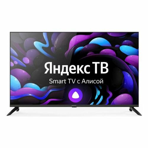 43" Телевизор CENTEK CT-8743, FULL HD, черный, смарт ТВ, Яндекс. ТВ