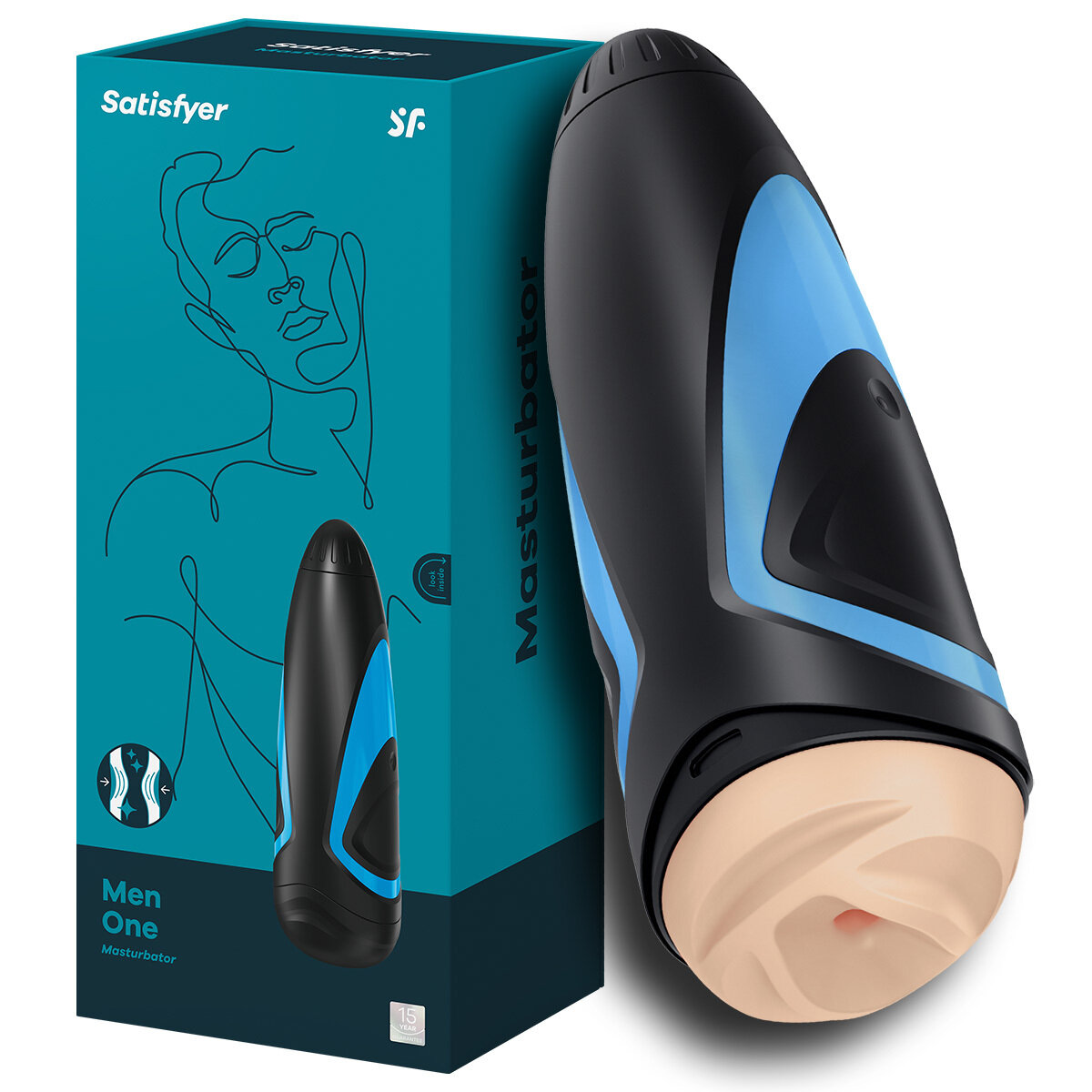 Мастурбатор, реалистичный эффект, вакуумный, зелёный