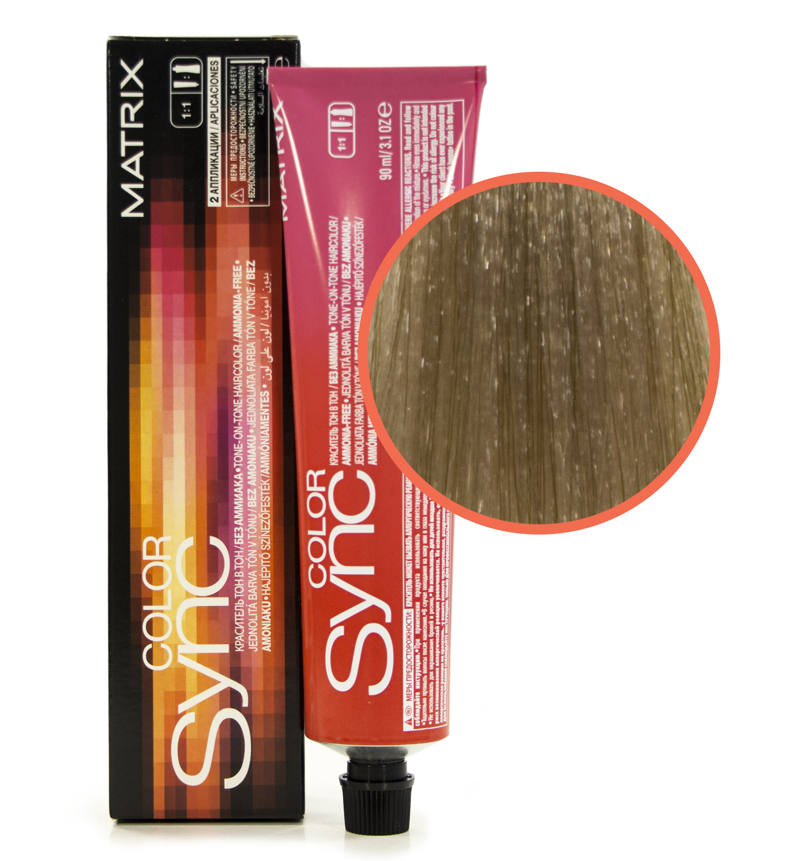 Краска для волос Matrix Color Sync 9mm, очень светлый блондин мокка мокка, перманентная, 90 мл