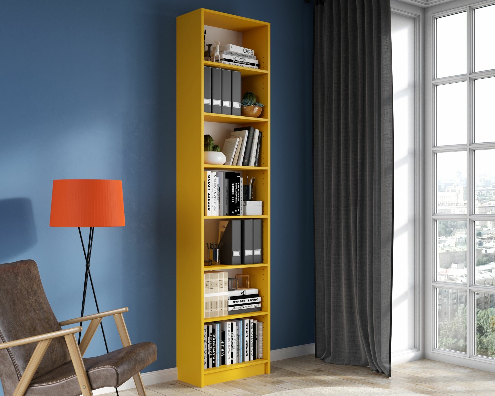 Стеллаж для книг "Билли 3" 40х237х28, солнечный свет