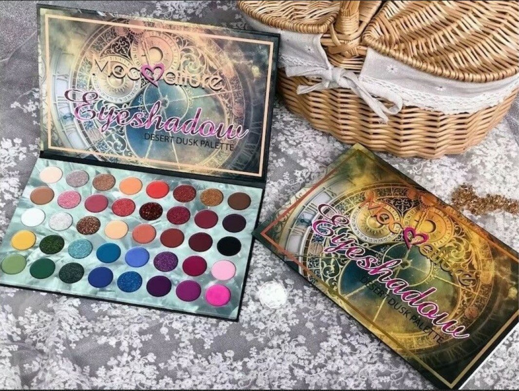 Тени для век Mocallure #Jennifer, запеченные, 40 цветов, водостойкие, золотистые