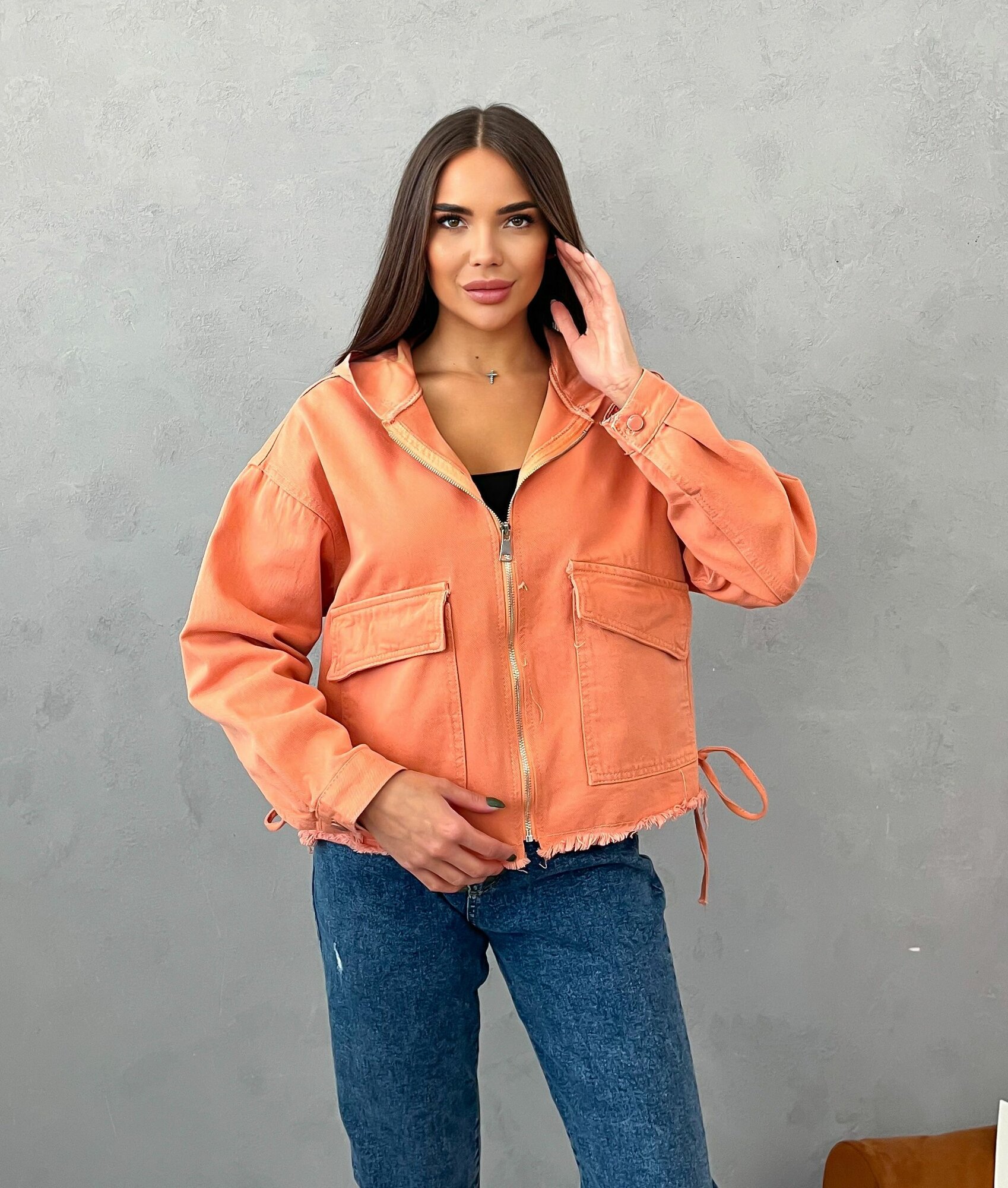 Куртка джинсовая  Весна-лето 2024