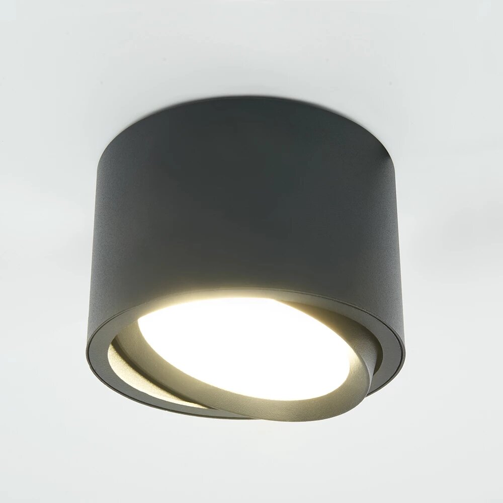 Светильник потолочный Feron HL361 12W, 230V, GX53, черный (41995)