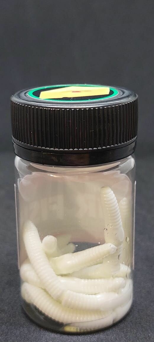 Форелевая приманка Либра, цвет белый, 65 мм, 8 шт в банке