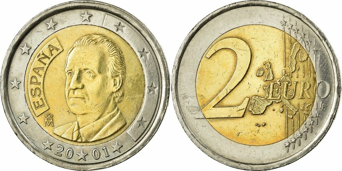 Испания 2 евро, 1999-2006 XF