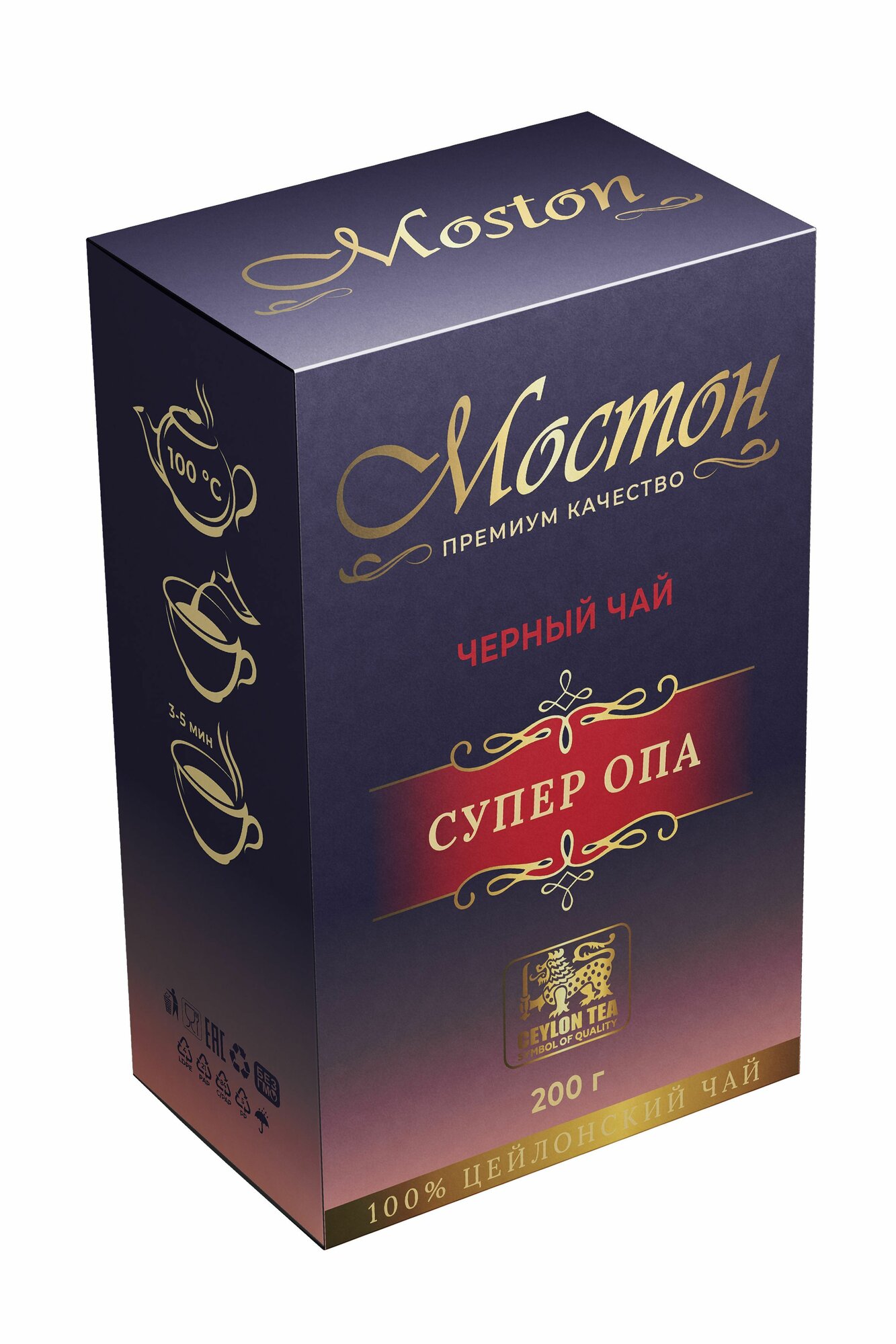 Мостон Крупнолистовой черный чай (супер ОПА) 200 гр.