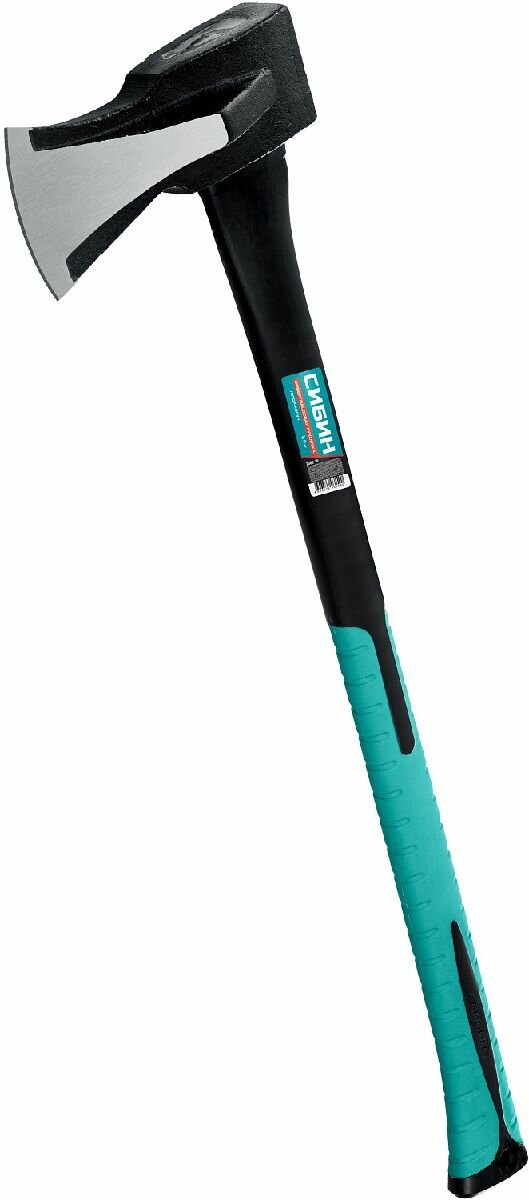 Топор-колун СИБИН Фибергласс 2000 г 900 мм для рубки и колки древесины с фиберглассовой рукояткой