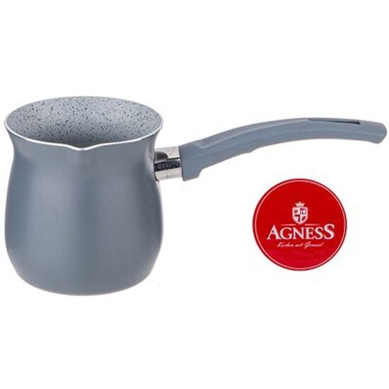 Турка Agness "black marble" 450 мл, без упак (906-254)