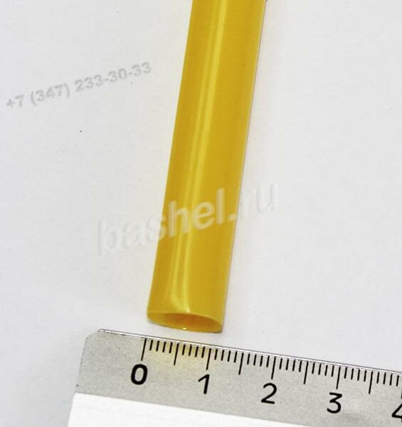 Трубка термоусадочная d 9,5 мм * 1 м, жёлтая RC Radpol
