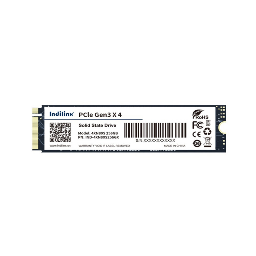 Накопитель SSD INDILINX 256Gb IND-4XN80S256GX (M.2 2280 PCI-E Gen3 x4 NVMe, R/W 2300/1200MB/s, 200TBW) (IND-4XN80S256GX)
