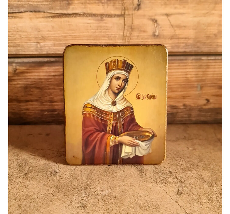 Освященная икона Равноапостольной Царицы Елены, 10*13