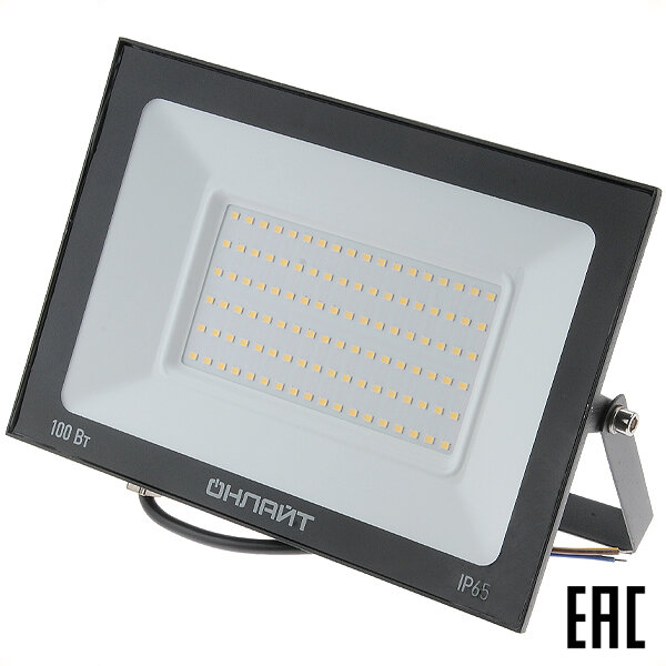 Прожектор светодиодный онлайт OFL-100-4K-BL-IP65-LED 220В 100Вт 8000 Лм 4000К IP65 61947