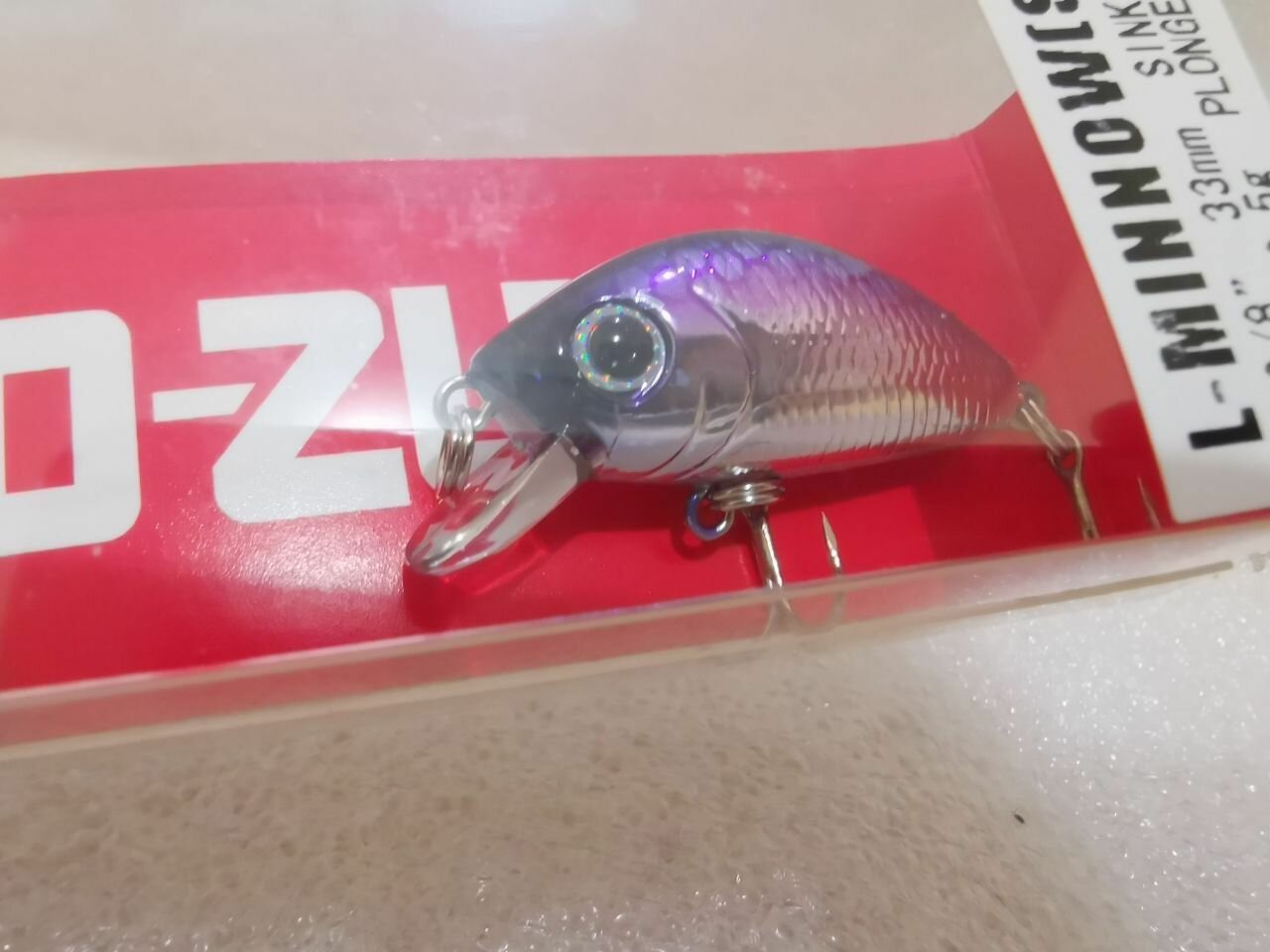 Воблер YO-ZURI L-MINNOW 33S F198-M101 (33мм, 3.5г. ) тонущий