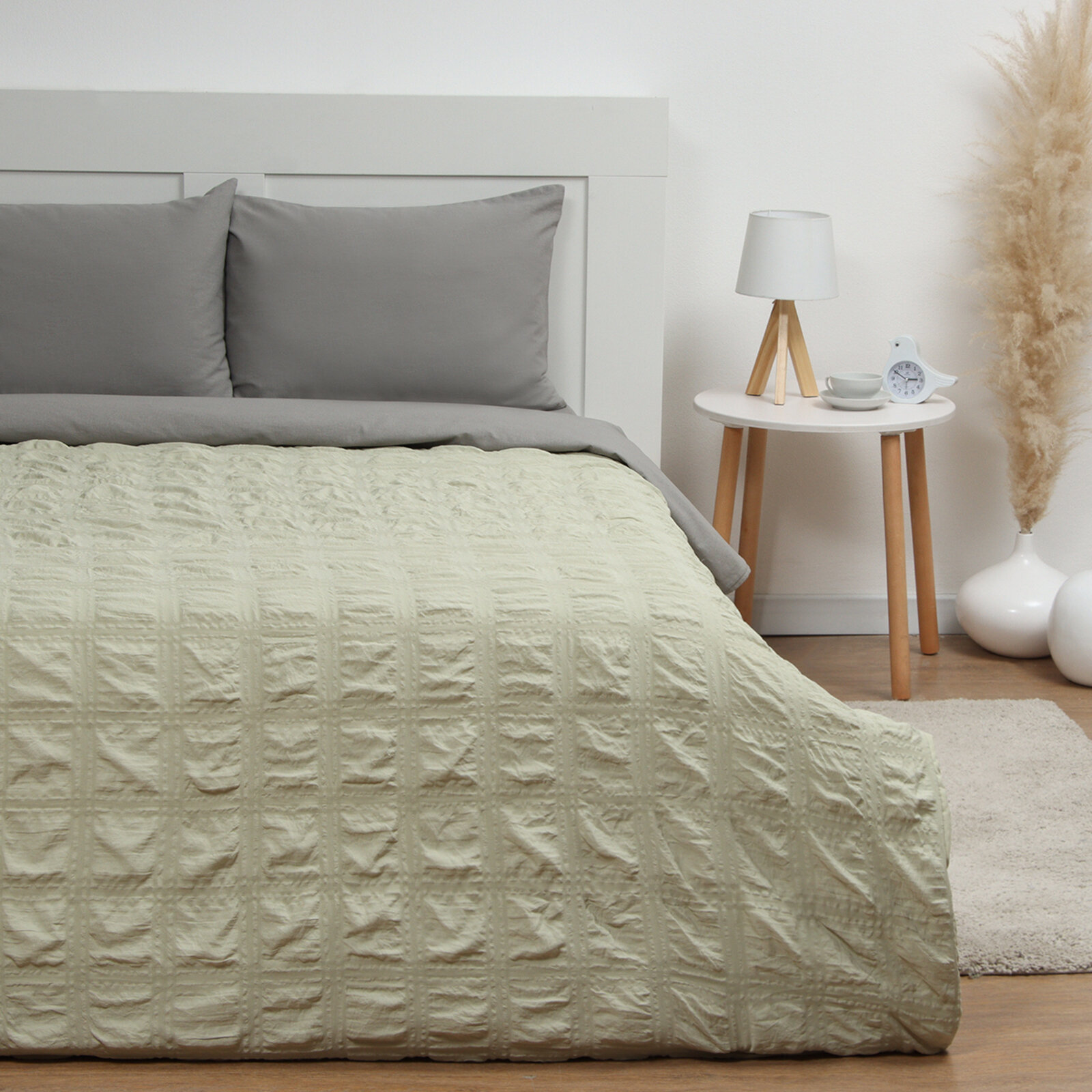 Покрывало LoveLife Texture: green, 200*230±5см, микрофайбер, 100% п/э, 10612669