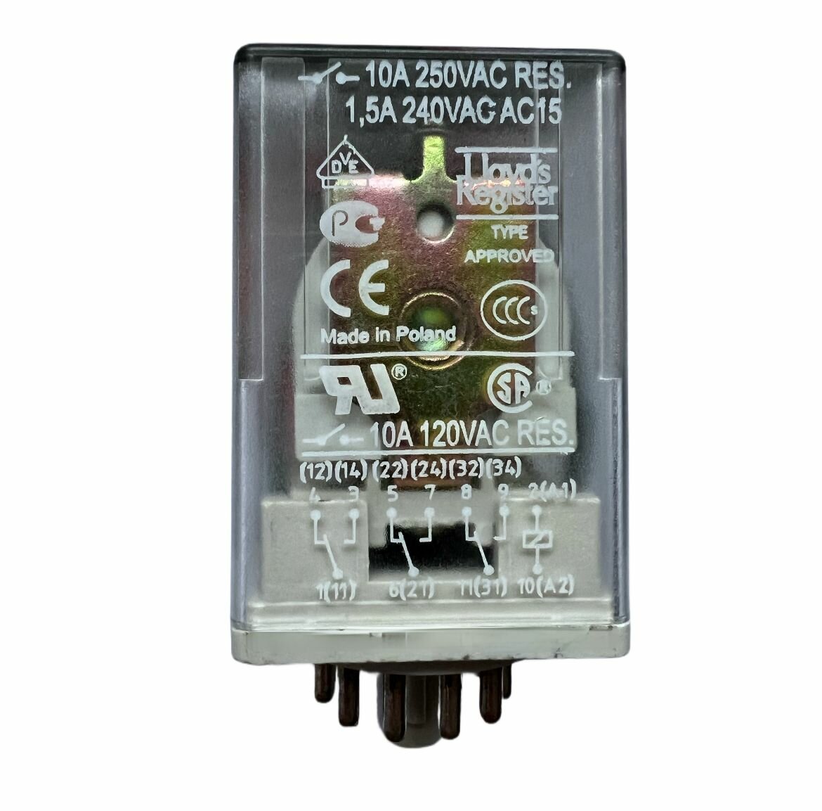 1SVR405622R3000 Промежуточное реле ABB CR-U230AC3 (3CO, 10A, 230VAC)