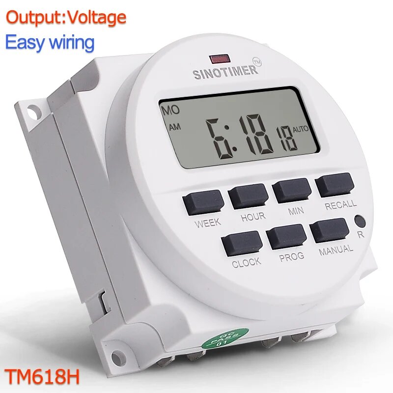 SINOTIMER TM618H Цифровой Программируемый Таймер 220В 12V Timer