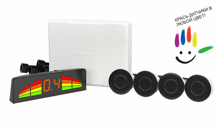 AAALine LED-14 Black Парктроник с классическими датчиками (4шт)