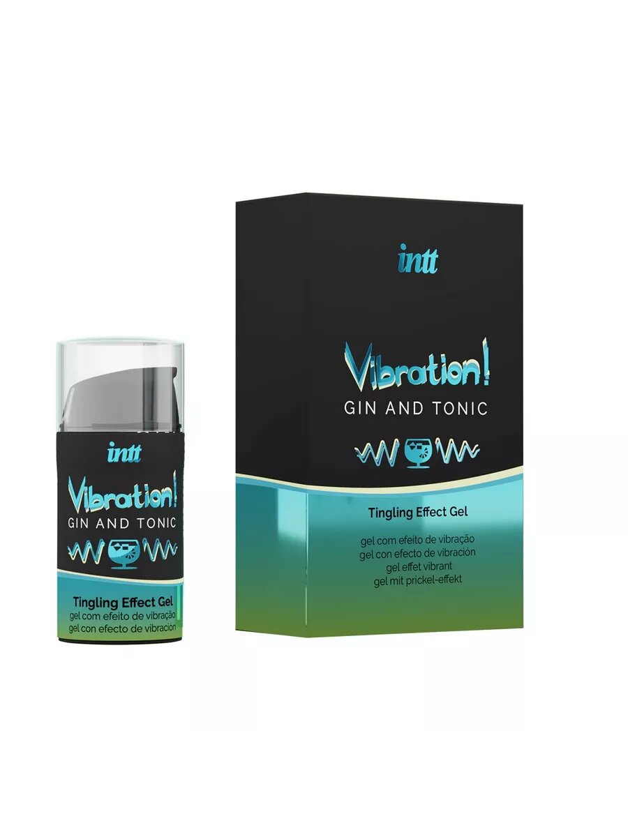 Жидкий Возбуждающий гель с эффектом вибрации Vibration! Gin