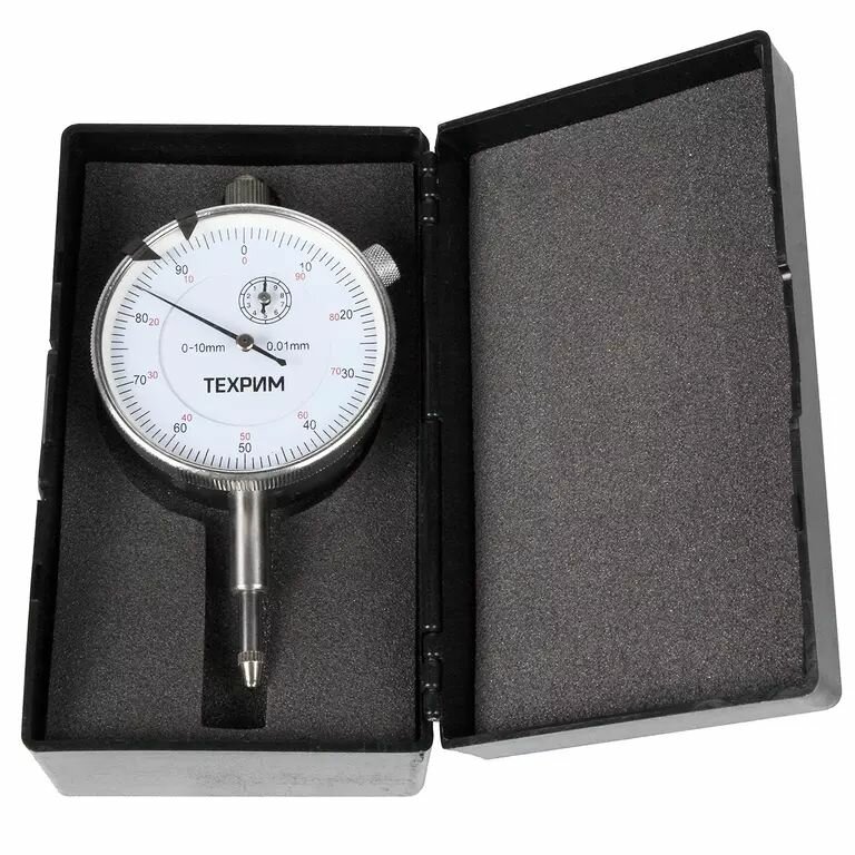 Индикатор часового типа ИЧ 0-10 мм, 0,01 мм, с ушком техрим T050022