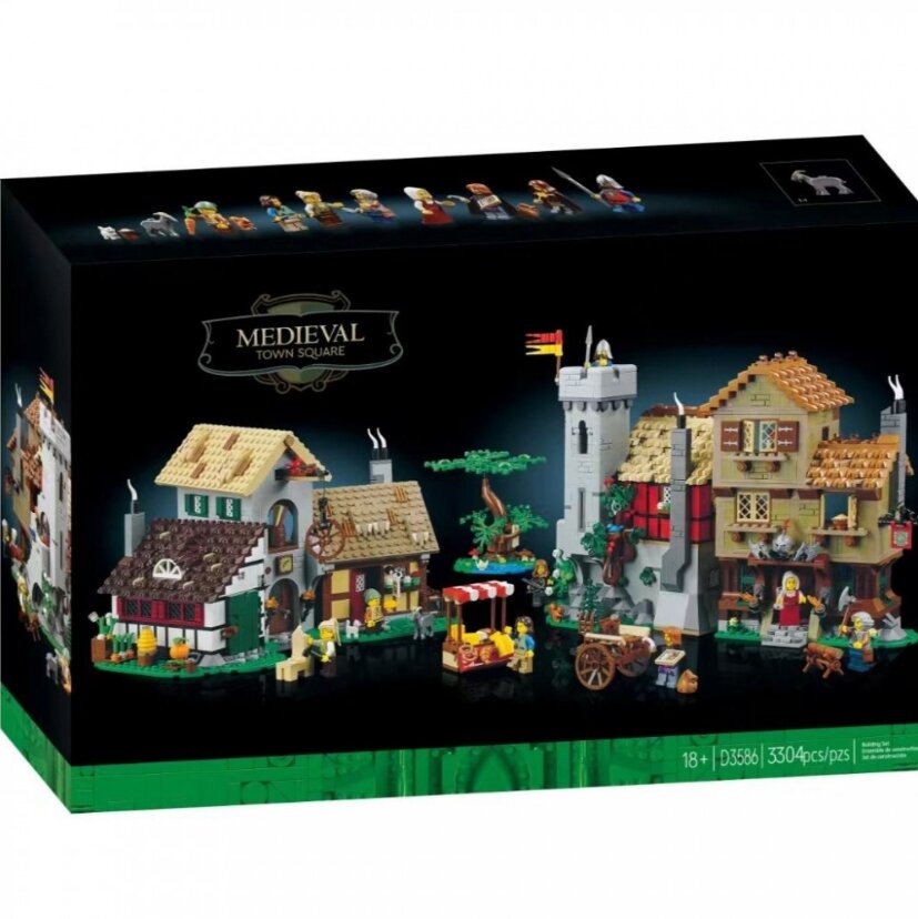 Конструктор King "Средневековый базар", 3304 детали, 8 фигурок, для мальчиков