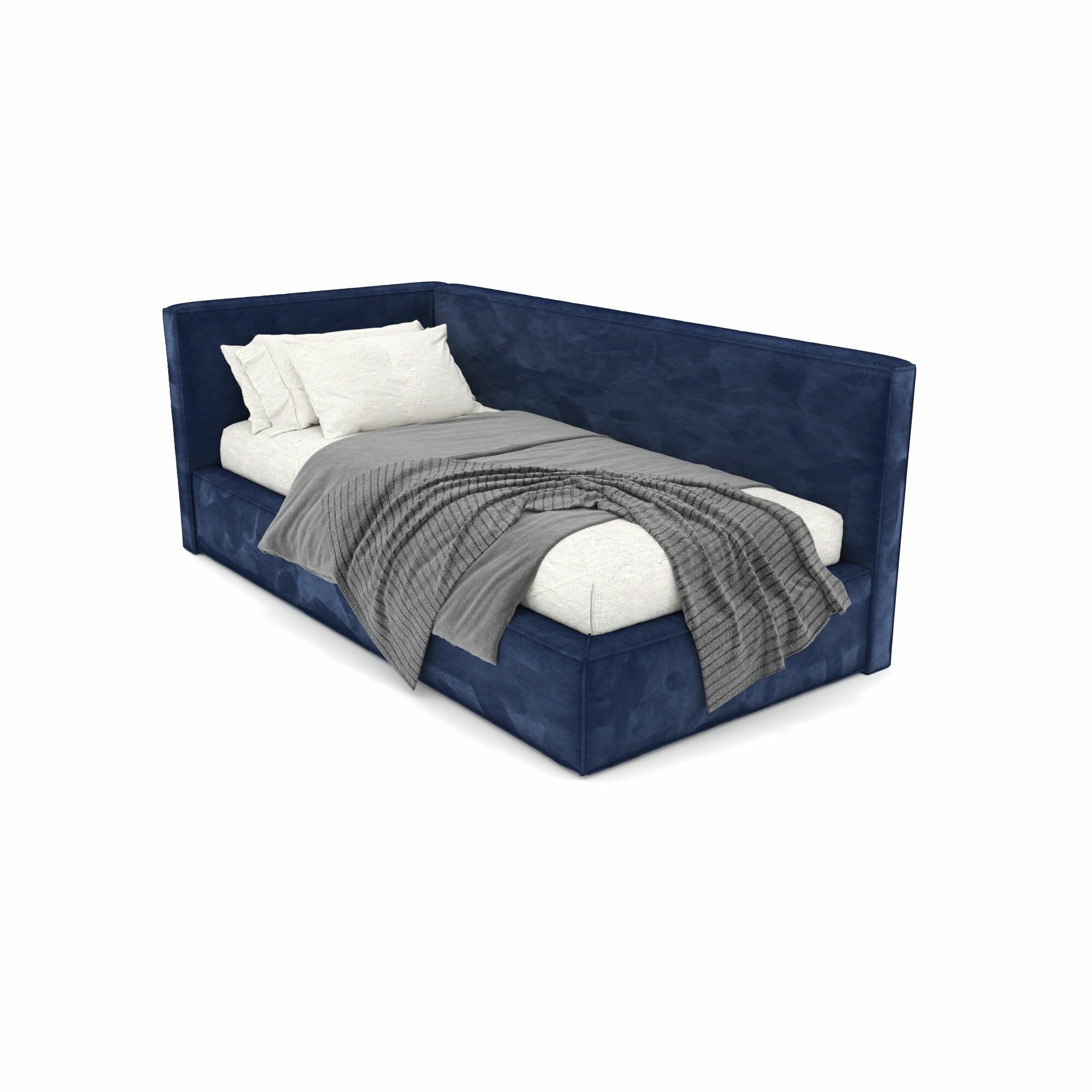 Бональдо - угловая кровать односпальная, спальное место 200х80, без матраса