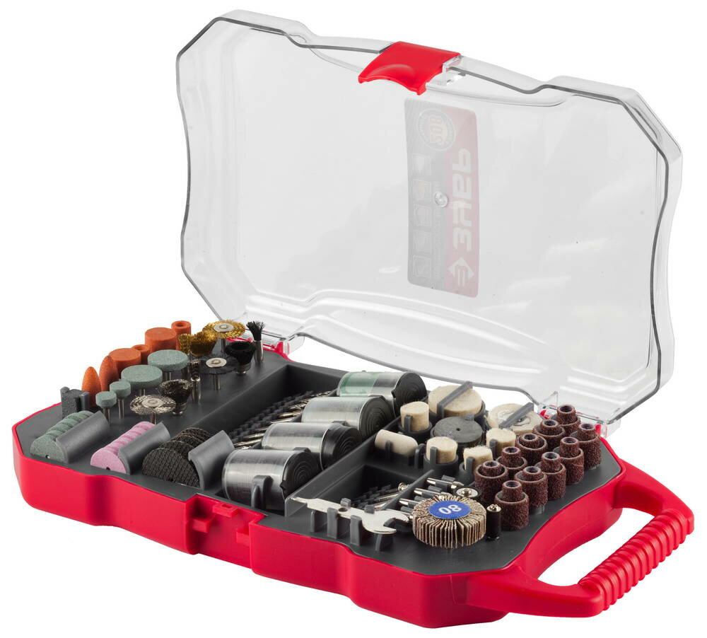 ЗУБР 208 предм, набор мини-насадок для гравёра (35901-H208)