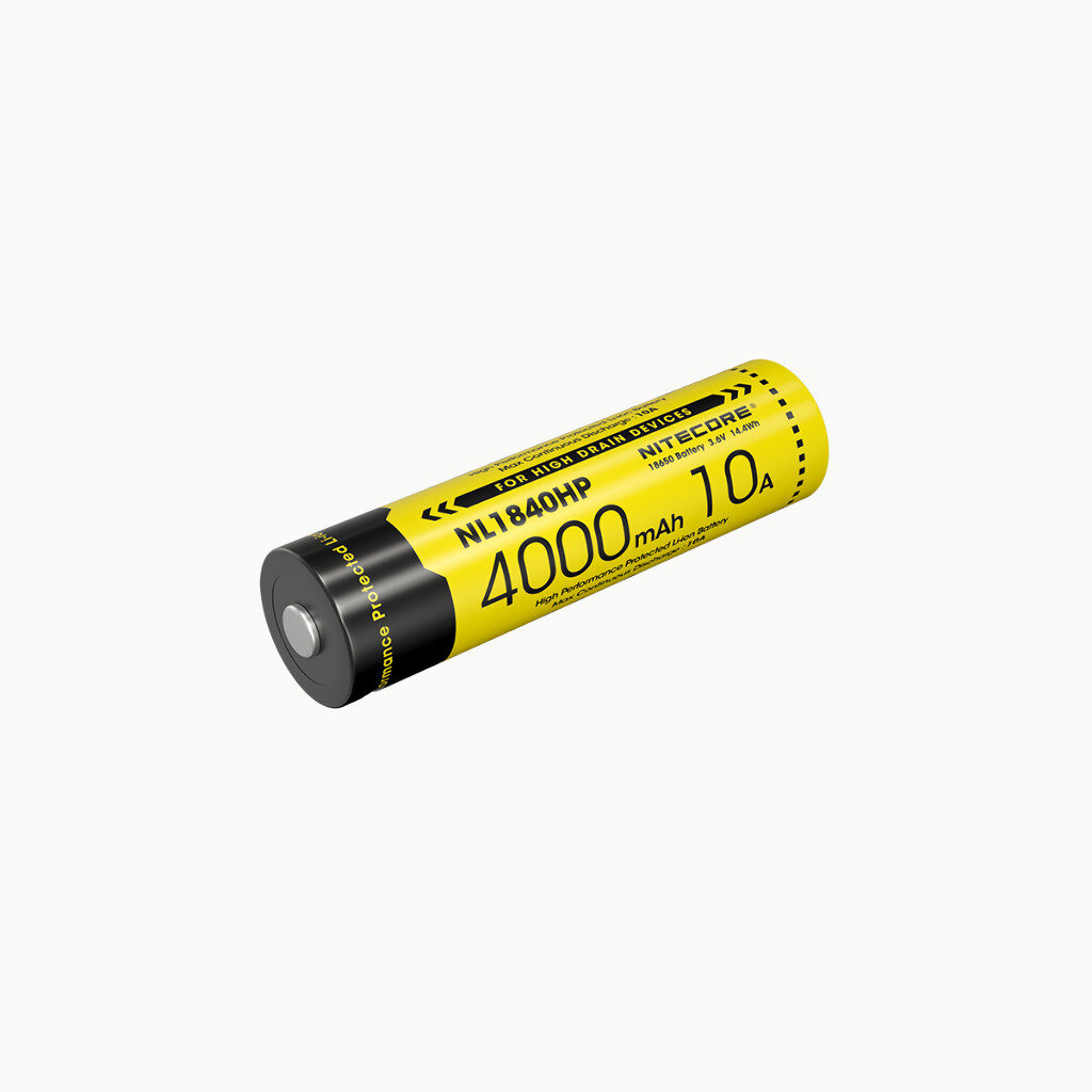 Nitecore Аккумулятор NITECORE NL1840HP 18650 10A Li-Ion 4000mAh*3.6V=14,4Wh