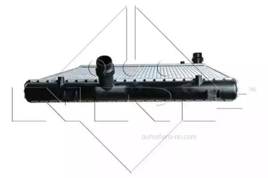 Радиатор охлаждения двигателя VW Golf 1.6D 09- NRF арт. 53425