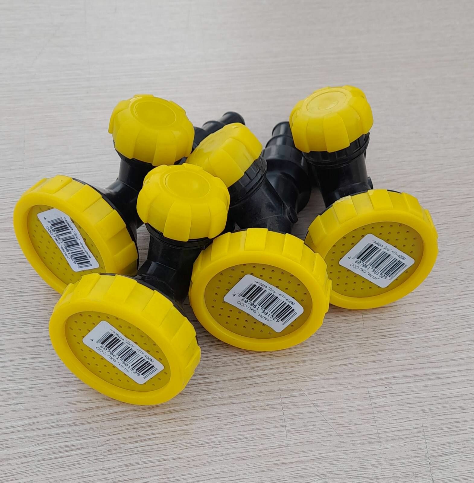 Четыре насадки для полива / Дождеватель / Лейка / 150х62х78 мм / Универсальная / Душ / НПУ-400М / Система полива / Исток /