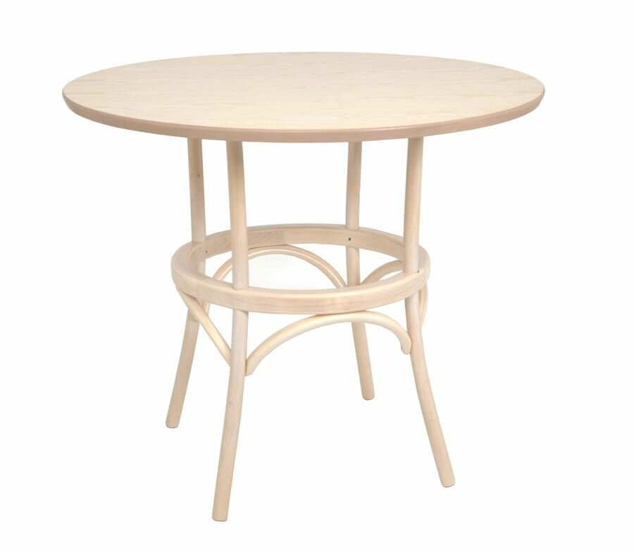 Стол Грац Red Black белый, дерево, круглая столешница, ножки