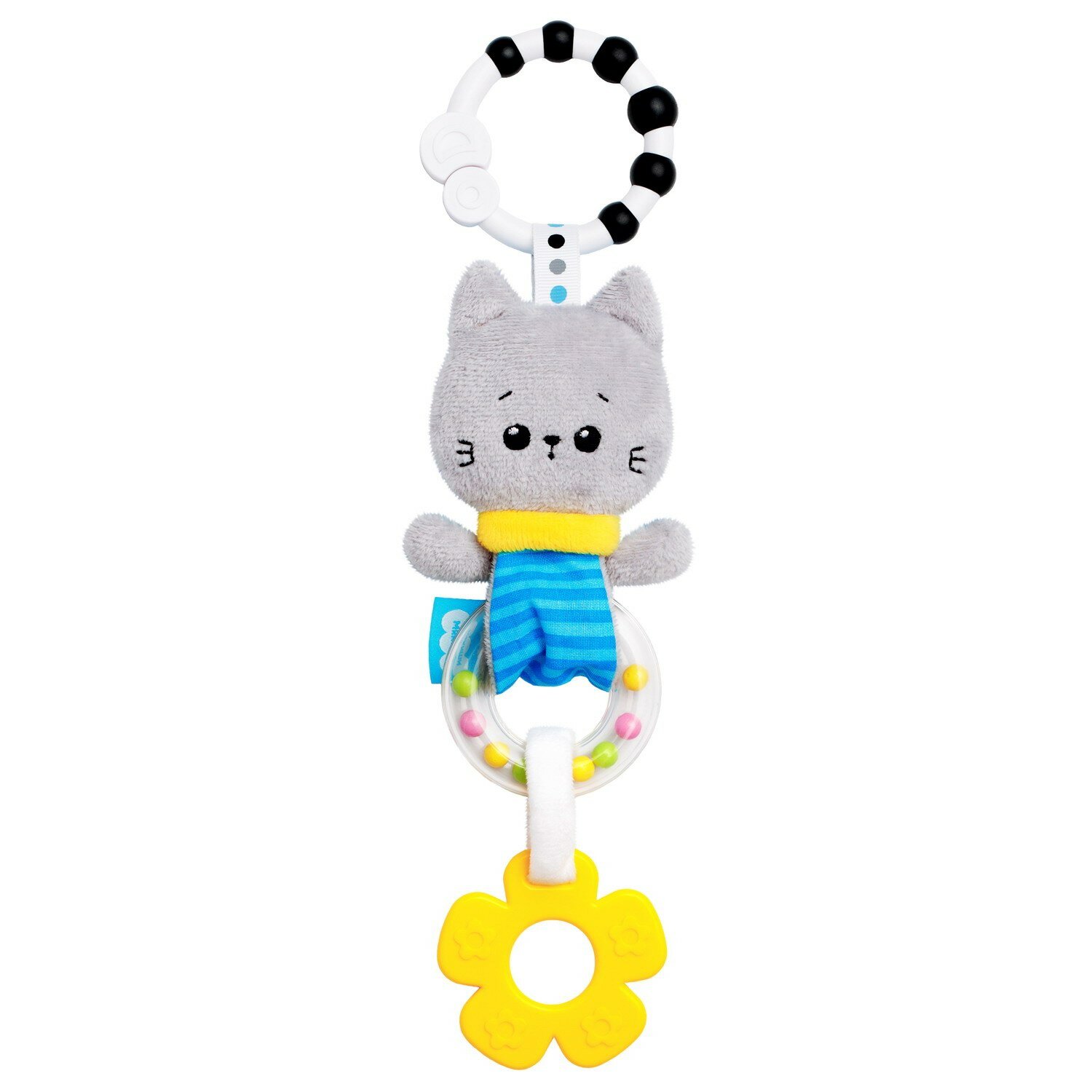 Мякиши Подвеска погремушка Котёнок Кекс 31*8*3см 684м