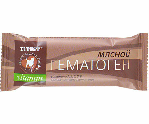 Лакомство TIT BIT VITAMIN для собак гематоген мясной (1 шт х 16)
