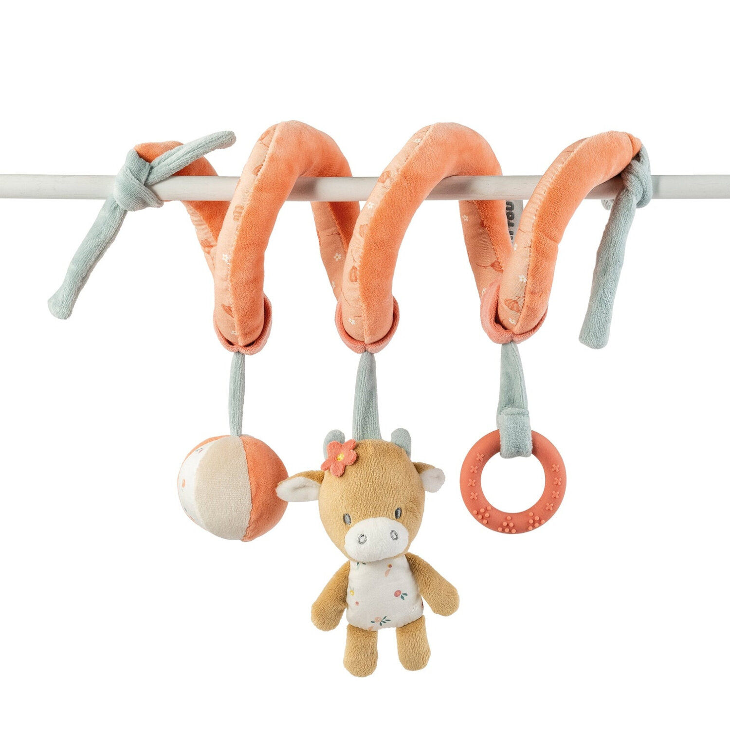 Игрушка мягкая Nattou Toy spiral MILA ZOË LANA Корова, Ёжик, Кот 266161