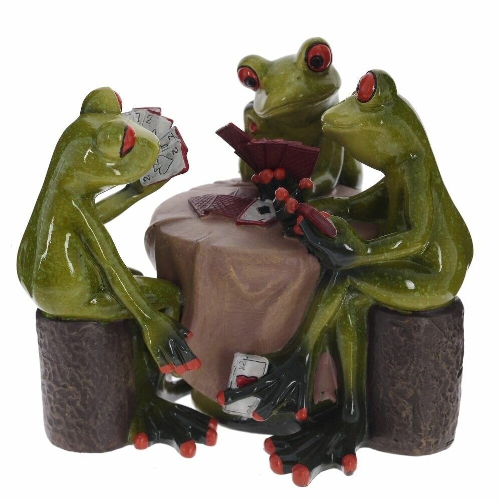 Фигурка декоративная "Лягушки", L 15,5 W 13 H 13 см