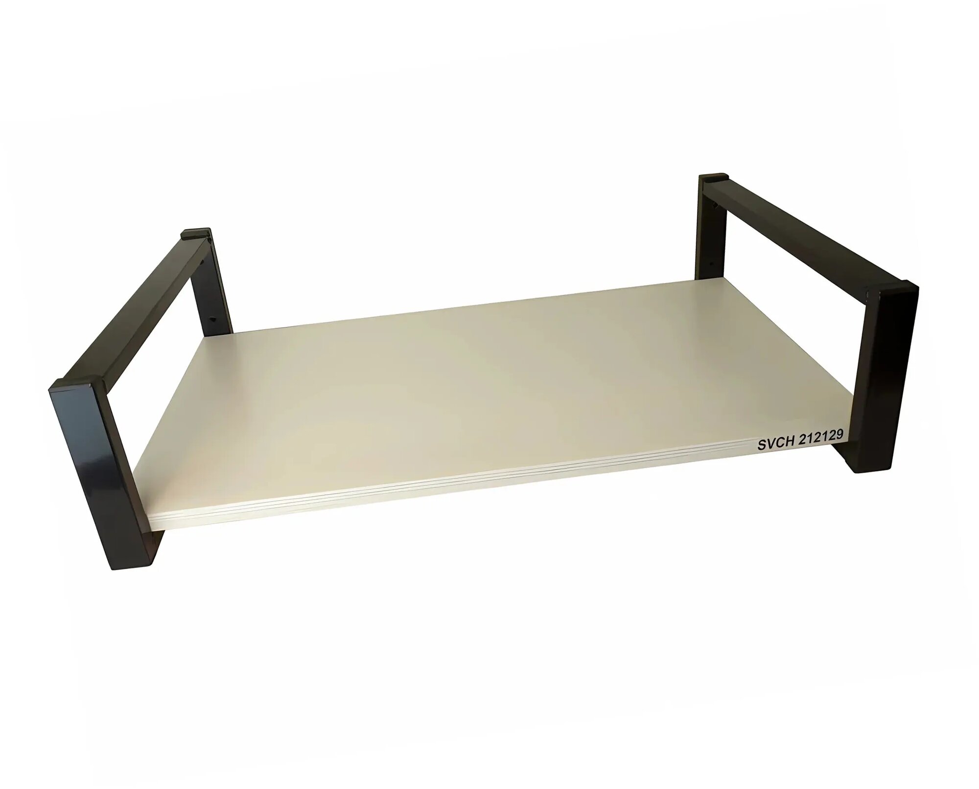 Полка для микроволновки GARROSS "SIBERIA 212129", одна полка 30х60 см, высота 15 см, каркас чёрный, цвет полок сосна