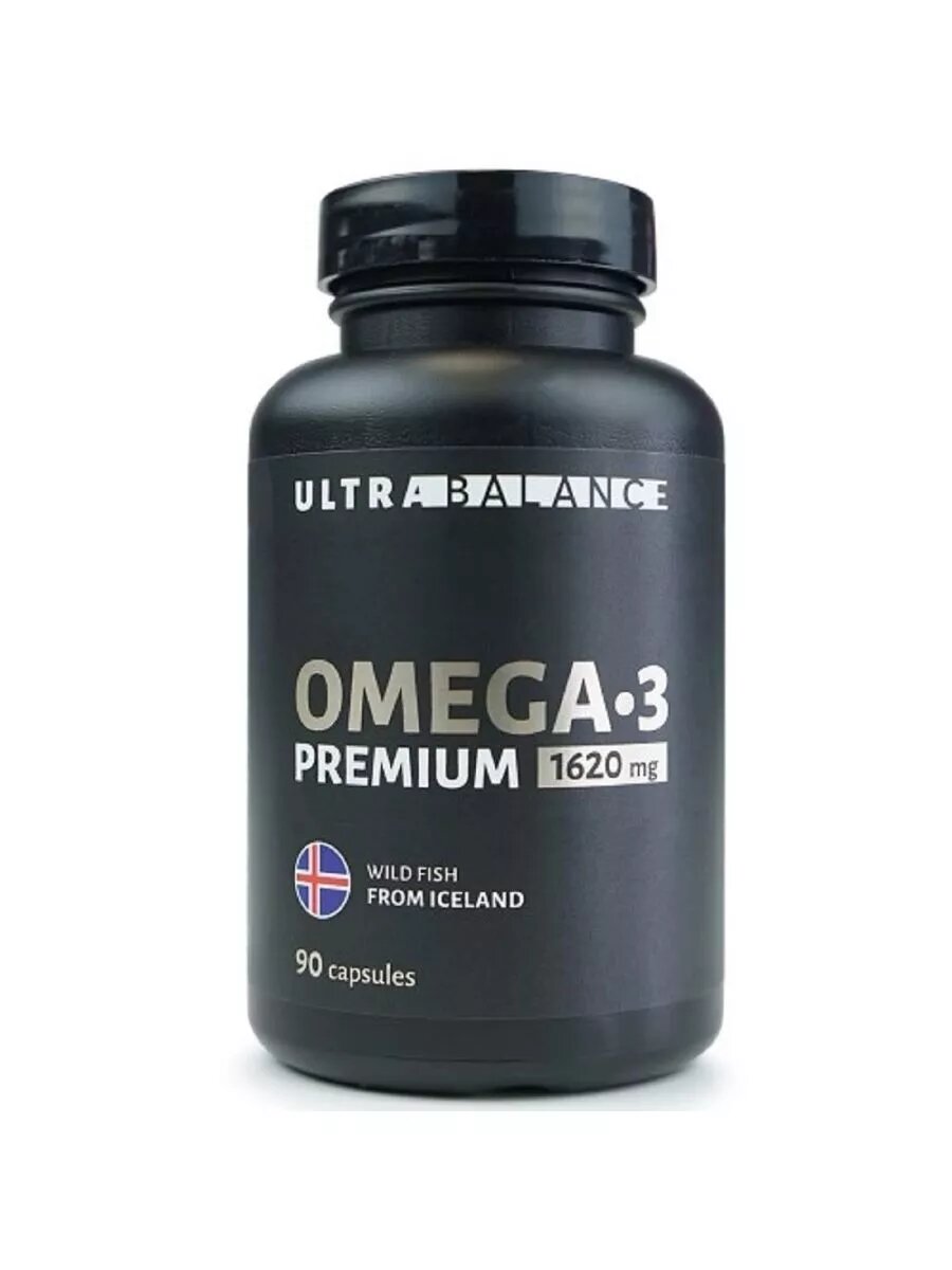 Омега-3 UltraBalance, капсулы, 1620мг, для детей от 3 лет, беременных, без запаха, 90шт