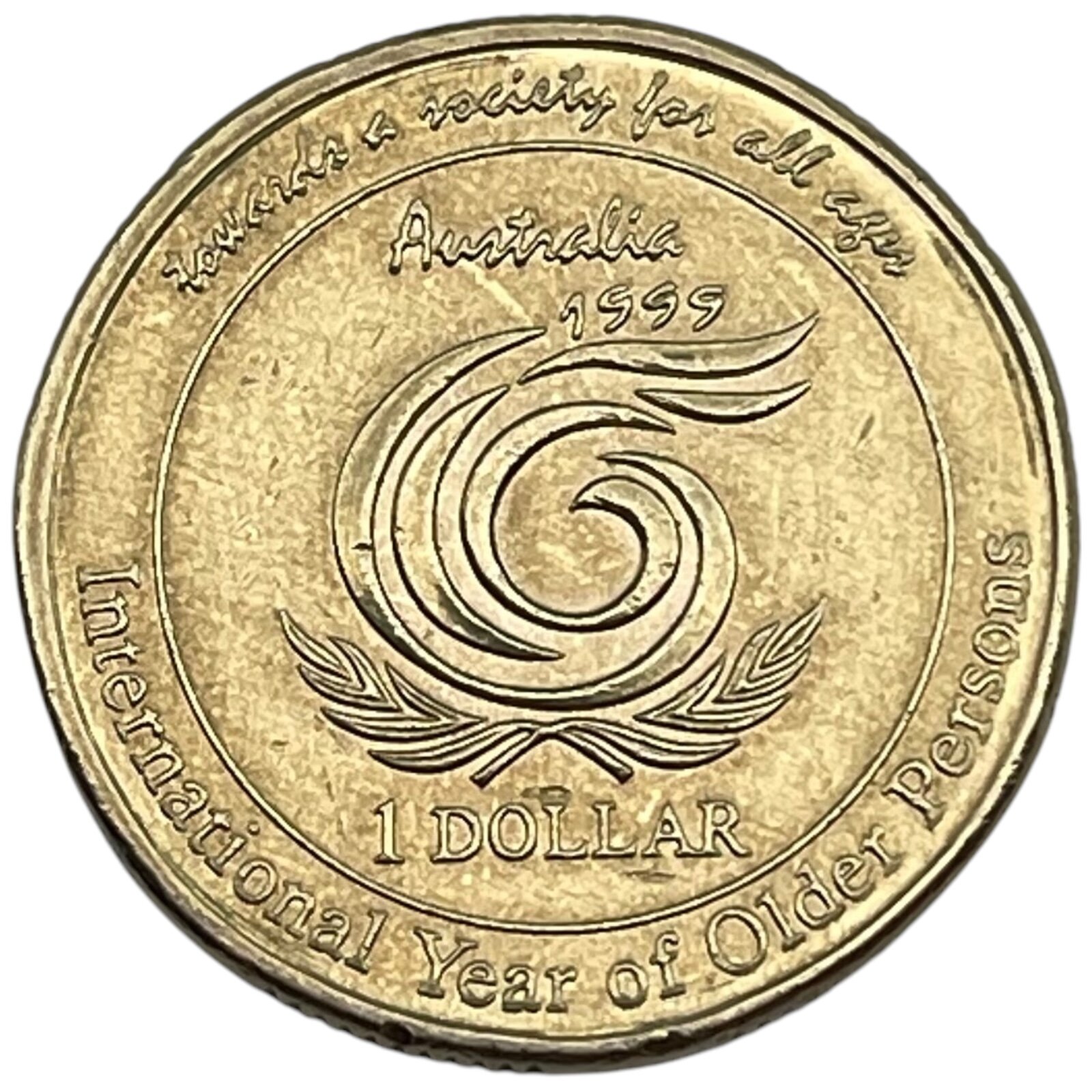 Австралия 1 доллар 1999 г. (Международный год пожилых людей)