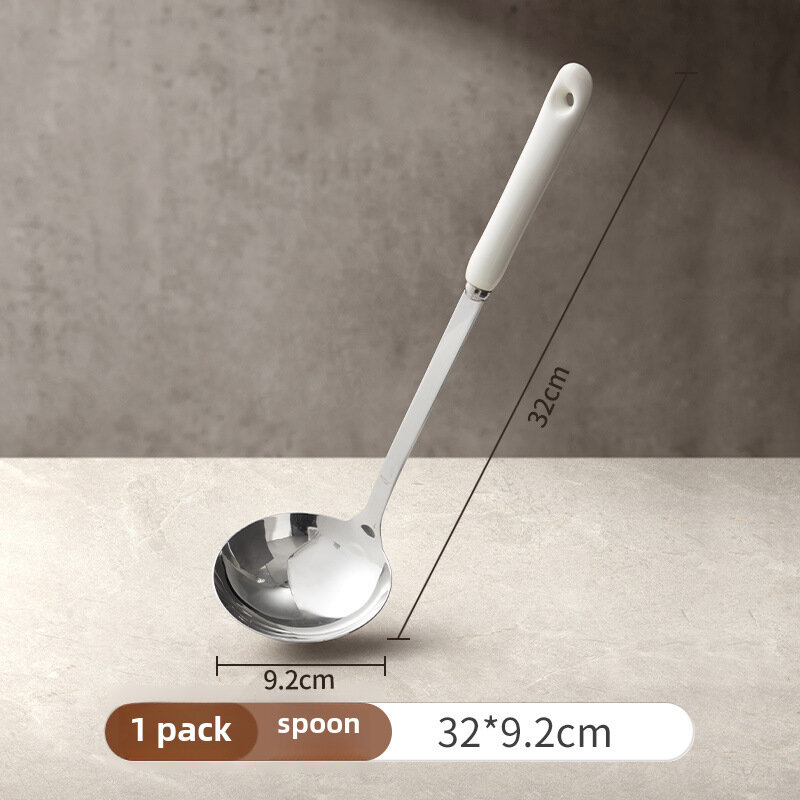 Набор Кухонных Принадлежностей Из Нержавеющей Стали: Комплект Лопаток И Ложек С Подвесной Стойкой Для Компактного Хранения - Прочная И Гигиеничная Конструкция Для Устойчивости К Ржавчине И Легкого Ухода Кухонные Утварь Для Повседневного Приготовления И