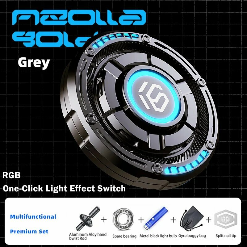 Спиннер-спиннер Papa Coin, толкающая карта, игрушки для снятия стресса, металлический гироскоп на кончике пальца, волчок, стол EDC для взрослых, детский подарок Grey Premium