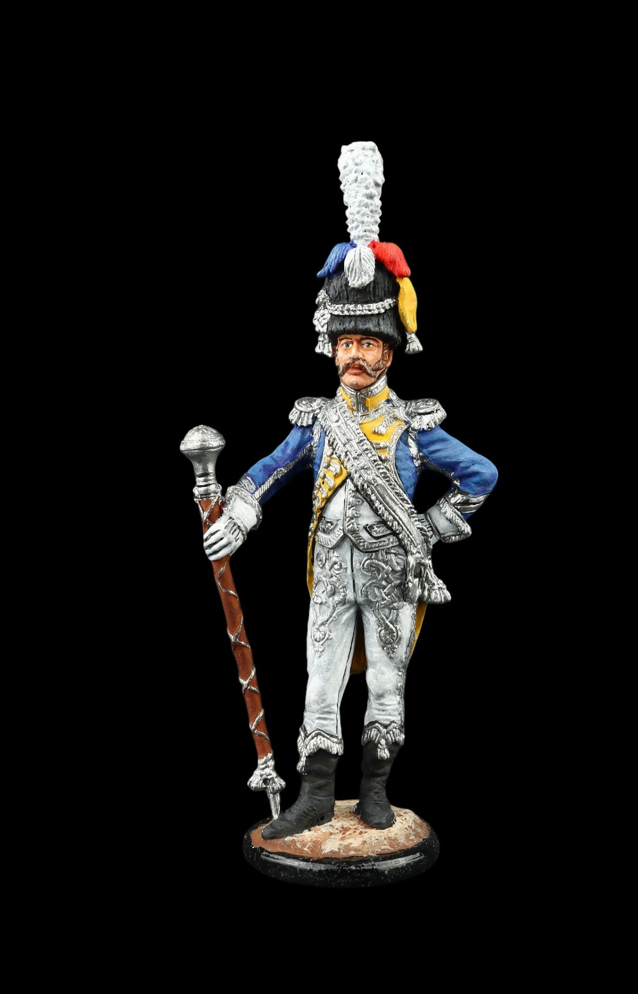 Оловянный солдатик SDS: Франция Наполеона. Тамбур-мажор 3-го (голландского) полка пеших гренадеров