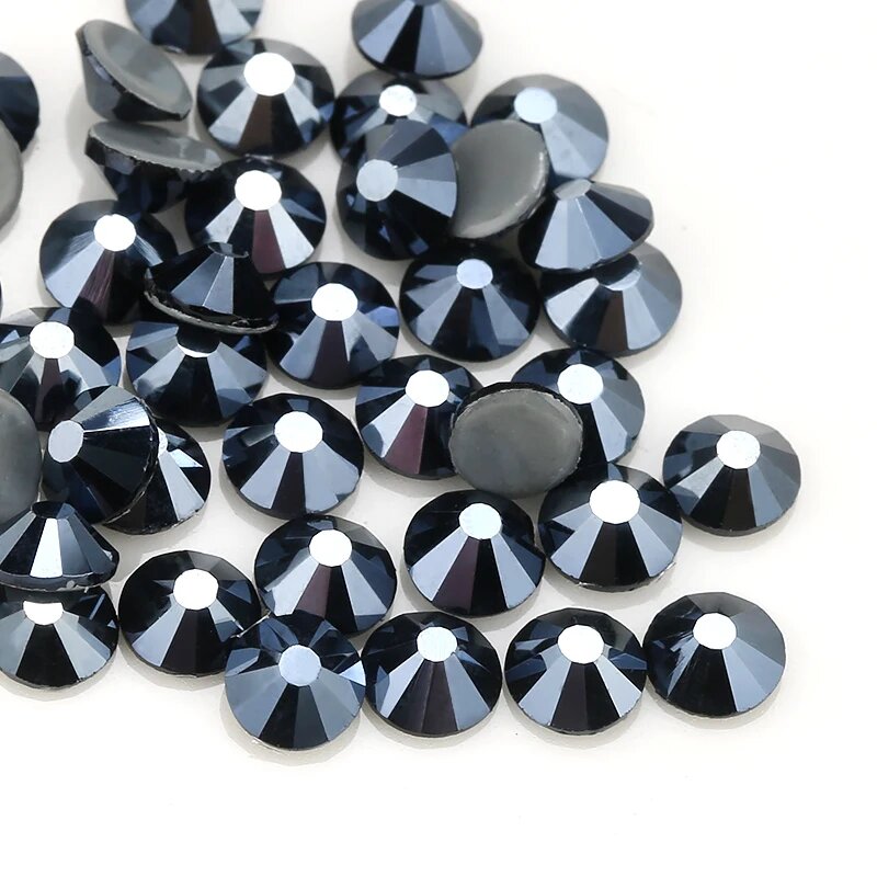 Стразы QIAO черные стеклянные SS6/SS8/SS10/SS16/SS20/SS30 1440 шт SS6 - 1440Pcs