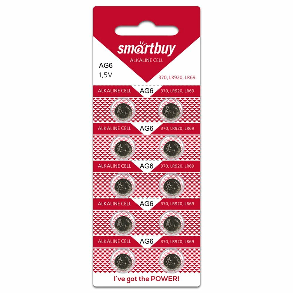 Батарейка Smartbuy G6 10 шт