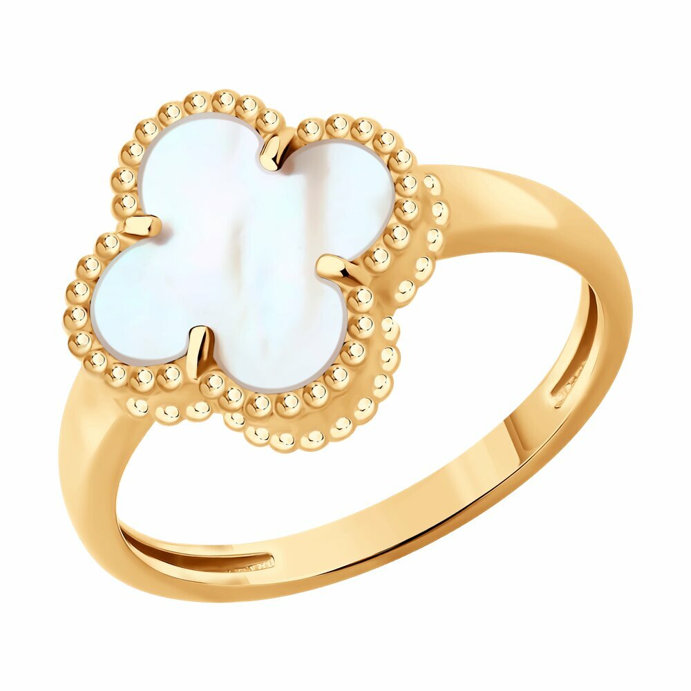 Кольцо, красное золото, 585 проба