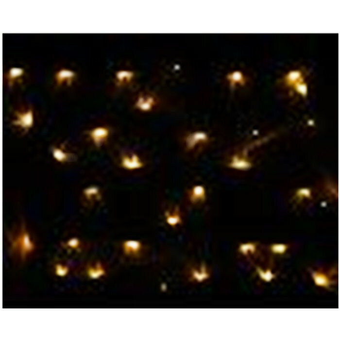 Гирлянда электрическая уличная сетка 2*1,5м 192LED цвет белый теплый (светлый провод) 8режимов арт.183-0006