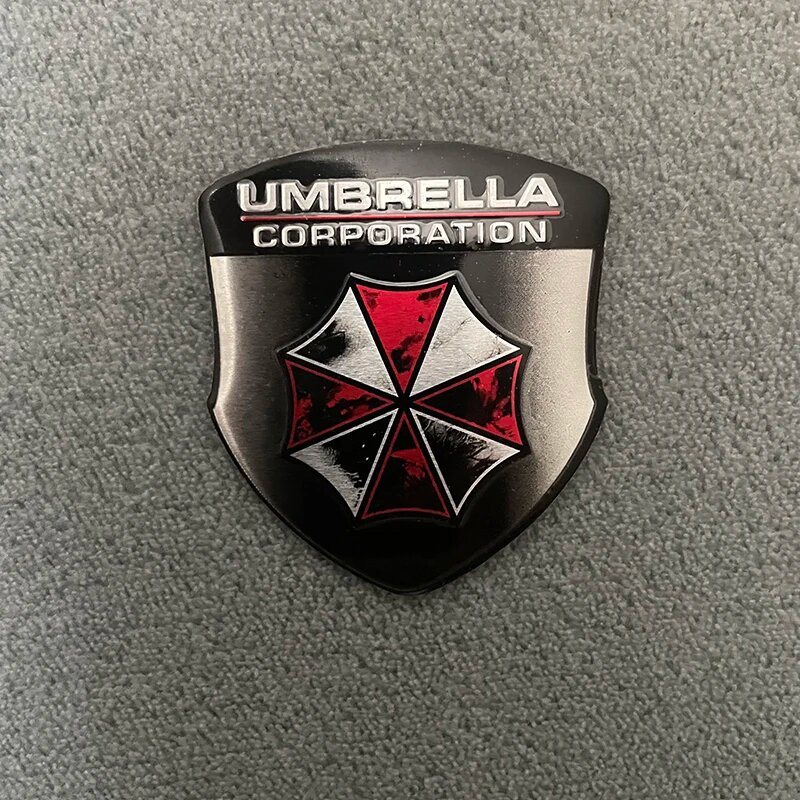 Стайлинг автомобиля, 28 стилей, Umbrella Corporation, алюминиевая эмблема, стикер, автомобильный 11