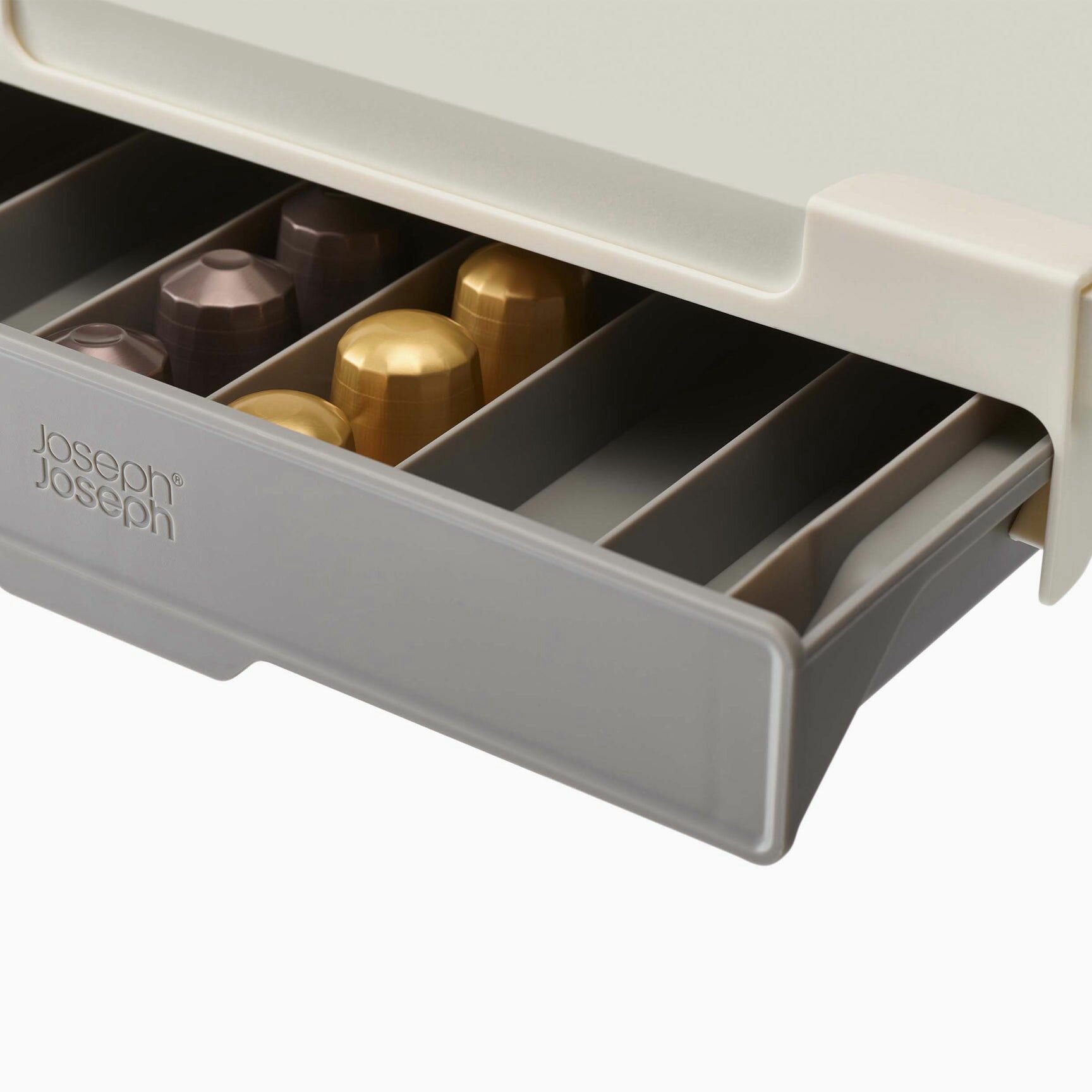 Выдвижной органайзер для капсул Nespresso под полку – удобное хранение 30 капсул без сверления, компактный держатель для кухни