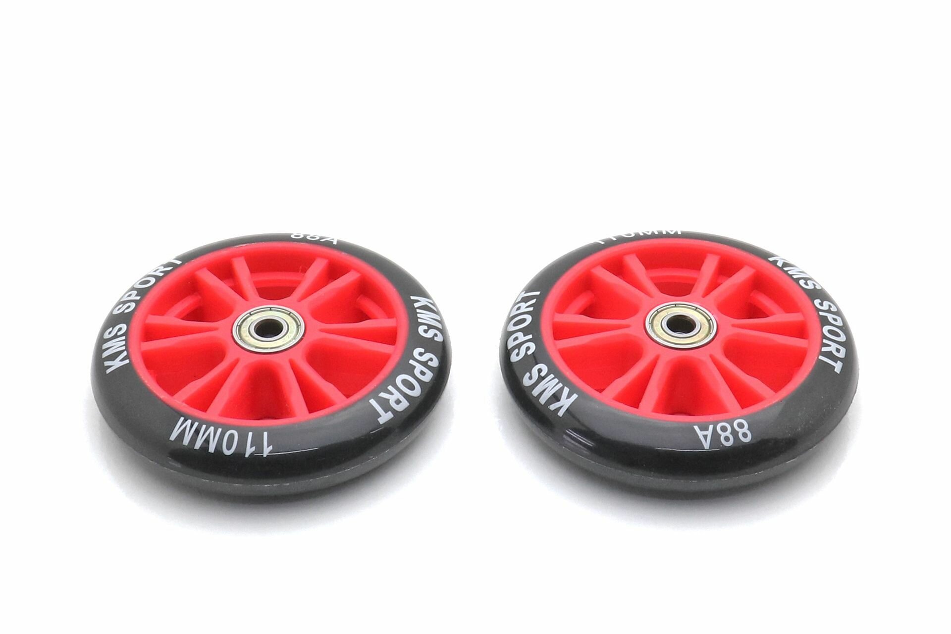 Колесо для самокатов трюковых 110мм с подш. ABEC-7 "KMS"(пласт, цветав асс-те) (1шт))