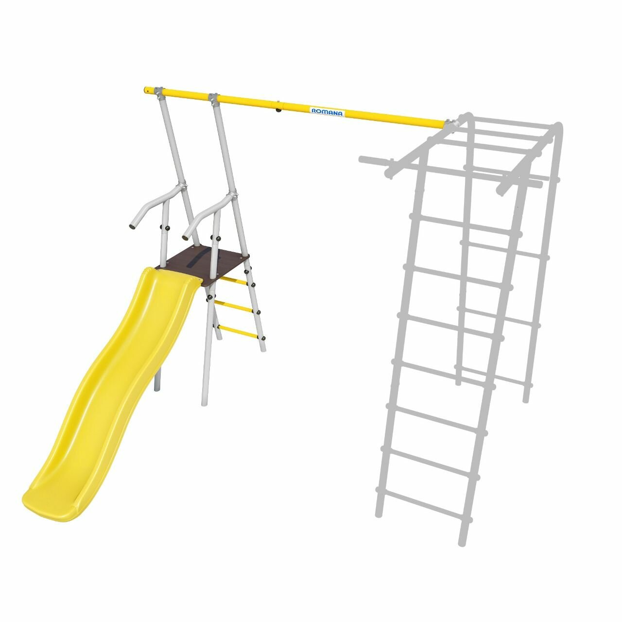 Дополнительный комплект с горкой к дачному комплексу ROMANA *только для высоты балки качелей 2050 мм.